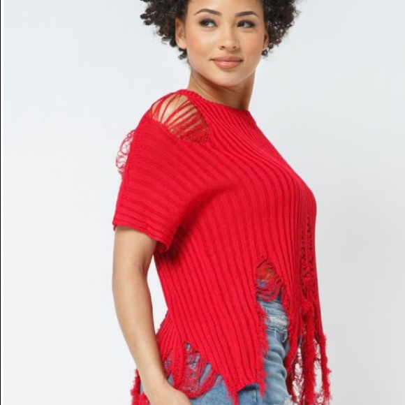 Tops | Distressed Top | Poshmark